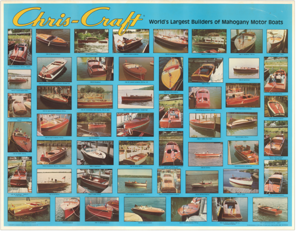 The Real Runabouts Chris Craft Poster | Land-O-Lakes Classic Boat Club